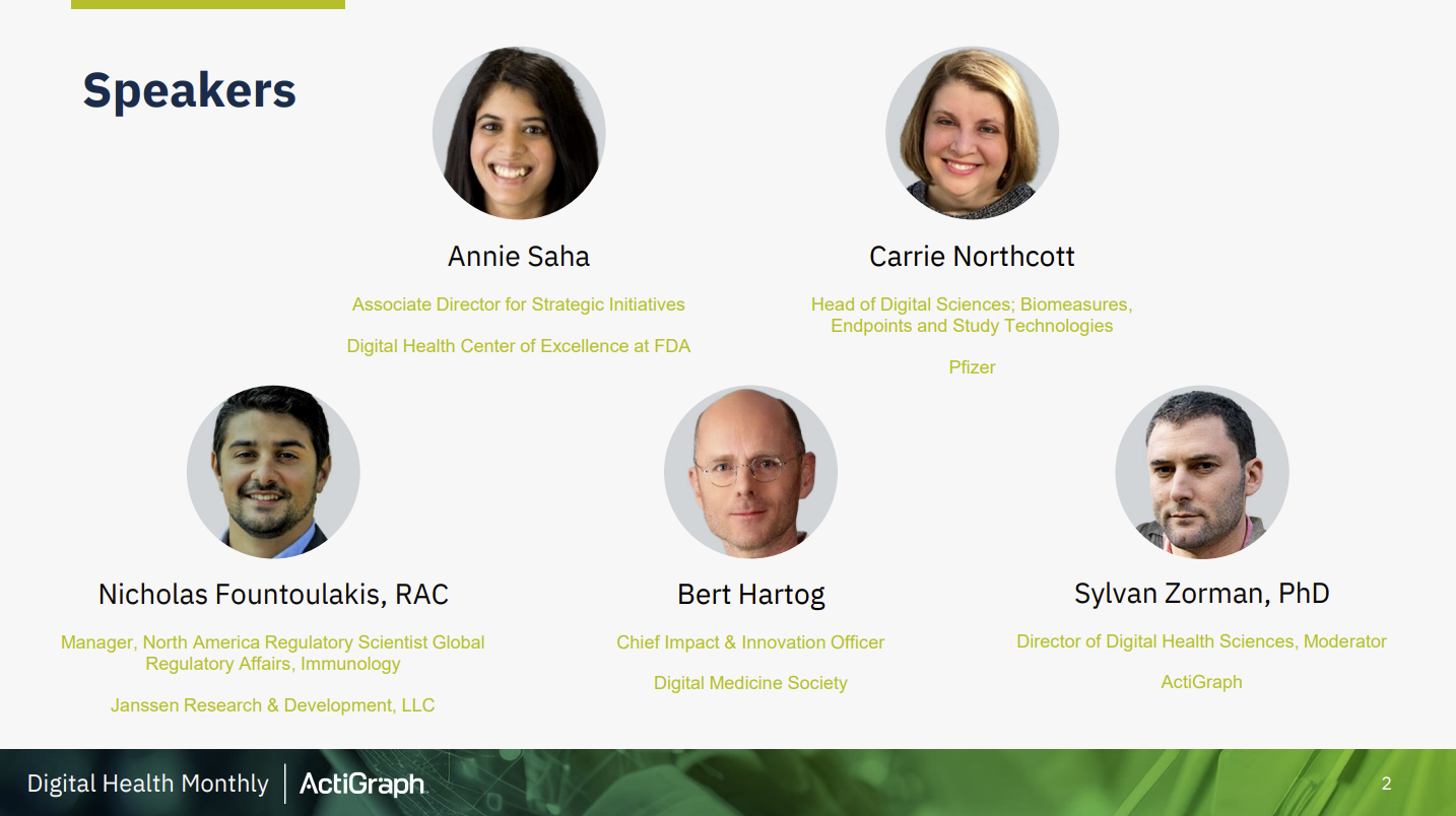 Navigating the FDA DHT Guidance: Perspectives from Across the Industry